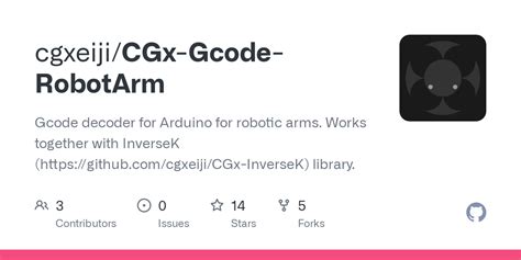 Github Cgxeijicgx Gcode Robotarm Gcode Decoder For Arduino For