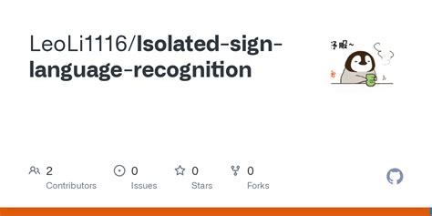 Github Leoli1116 Isolated Sign Language Recognition