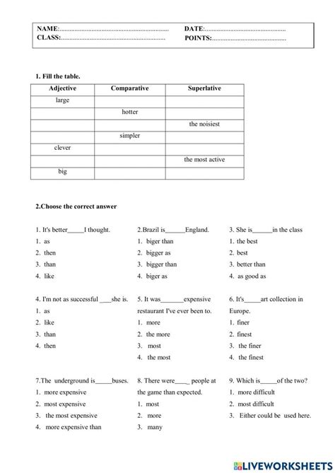 Olympiad Worksheet Live Worksheets Worksheets Library