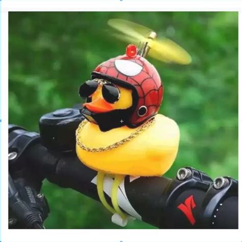 Jual Bebek Helm Lucu Aksesoris Mobil Motor Sepeda Bebek Pakai Helm Bebek Kuning Bebek