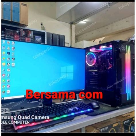 Jual Pc Gaming Editing Core I Ram Gb Ssd Gb Monitor In Full Set Shopee Indonesia
