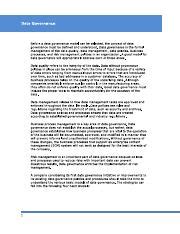 Data Governance Pdf Course Hero