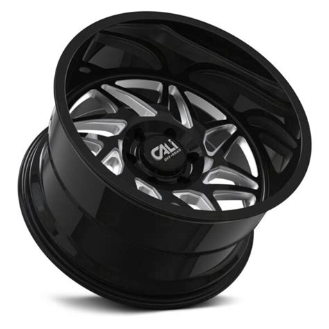 Cali Off Road 9112 Gemini Gloss Black Milled Powerhouse Wheels And Tires