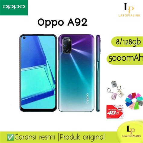 Jual Oppo A92 Ram 8 128gb Garansi Resmi Oppo Indonesia Di Seller Latopialink Toko Kota
