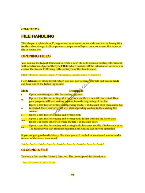File Handling Download Free Pdf Computer File Text File