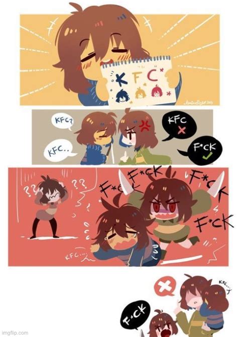 Frisk Just Wants Her Kfc Found On Pinterest Imgflip