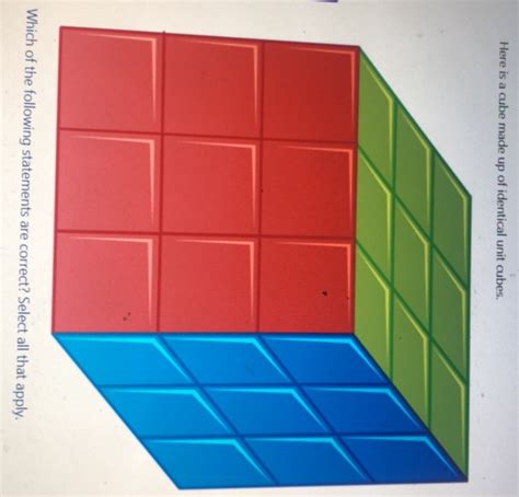 Here Is A Cube Made Up Of Identical Unit StudyX