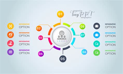 Relationship Circle Line Infographic Concept