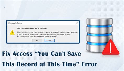6 Ways Fix Microsoft Access “you Cant Save This Record At This Time