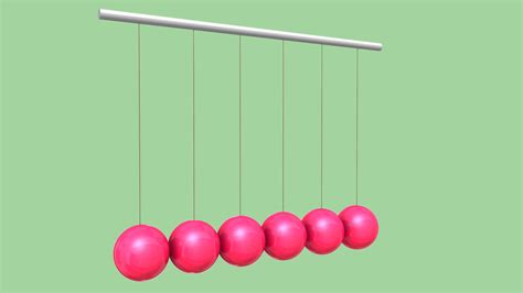Newton S Cradle Model TurboSquid 1790364