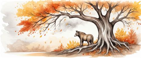 Watercolor Tree Of Compassion Scene Stable Diffusion Online