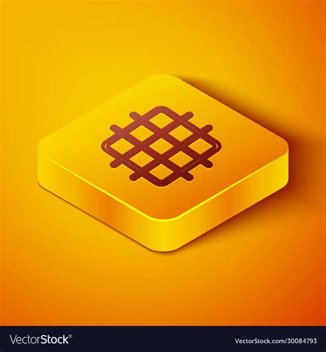 Isometric Line Grid Graph Paper Icon Isolated On Vector Image