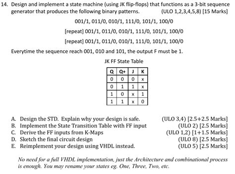Solved Design And Implement A State Machine Using JK Chegg Com