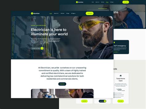 Electrician Electrician Services Template Framplates Framer Templates