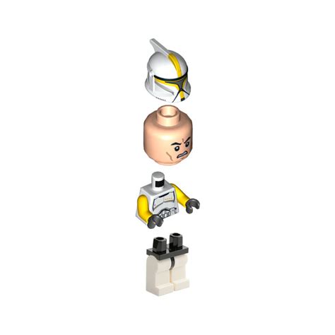 LEGO Clone Trooper Commander With Yellow Arms Minifigure Brick Owl LEGO Marketplace