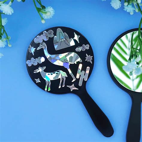 자개공예 나전칠기 한국기념품 한국전통선물 자개 스티커 미니 손거울 십장생01 오렌지e몰 믿고 사는 즐거움 Ssg Com