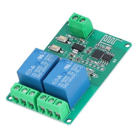 Two Waymodule De Relais Carte De Commutation De Relais Wifi Dc 5v 10a Esp8266 Cdiscount