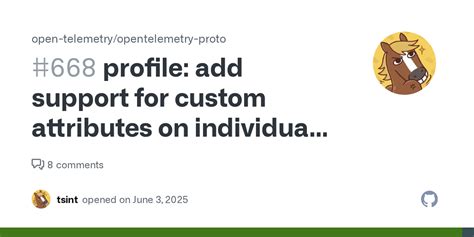 Profile Add Support For Custom Attributes On Individual Samples · Issue 668 · Open Telemetry