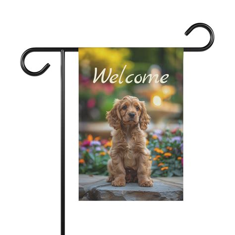 Cocker Spaniel Summer Garden And House Banner T For Cocker Spaniel