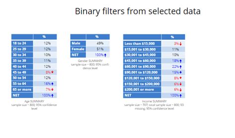 How To Create A Binary Filter From Selected Data Displayr Help