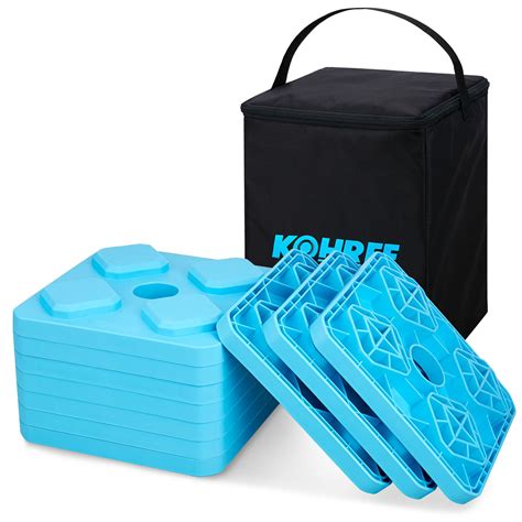 Kohree Heavy Duty RV Leveling Blocks 10 Pack Camper Leveling Blocks With Storage Bag
