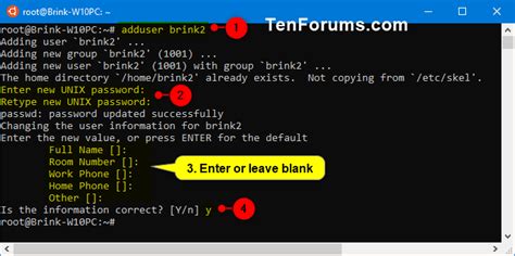 Add User To Windows Subsystem For Linux Wsl Distro In Windows 10