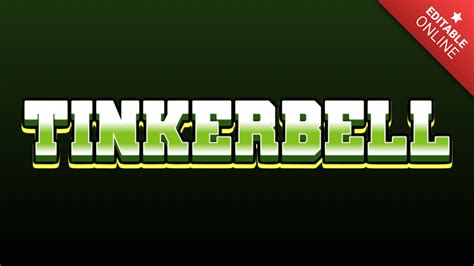 Tinkerbell Crocodiles Green Text Effect Generator