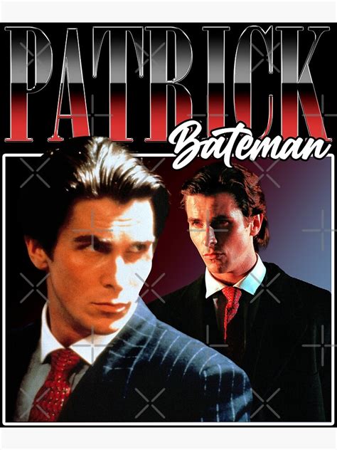 Patrick Bateman In American Psycho Christian Bale Retro Style
