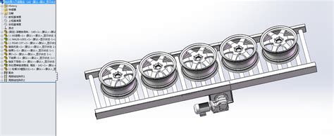 汽车轮毂热处理提升移载机 SOLIDWORKS 2014 模型图纸下载 懒石网