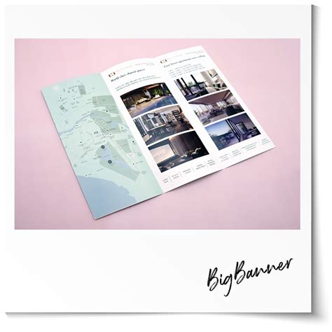 6pp Dl Folded Brochures Roll Fold Big Banner Australia