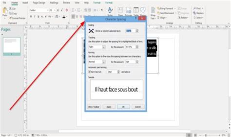 How To Use Character Line Paragraph Spacing Tool In Publisher