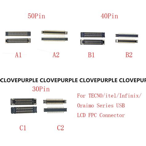Pcs Pin Lcd Display Screen Fpc Connector On Motherboard For Tecno Itel Oraimo Infinix