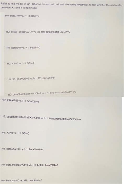 Solved QUESTION Suppose We Have The Model Chegg