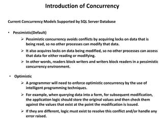 Sql Server Concurrency PPT