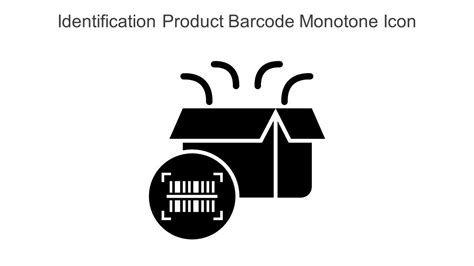 Identification Product Barcode Monotone Icon In Powerpoint Pptx Png And