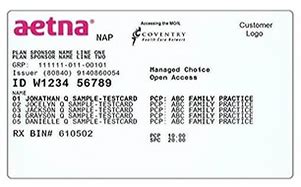 Aetna Insurance Card