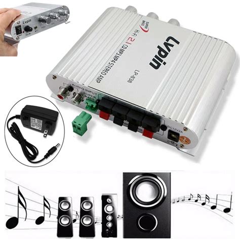 New Lvpin Mini Hi Fi Stereo Amplifier Amp Radio Mp3 200w 12v With