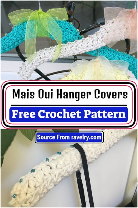 10 Free Crochet Hanger Cover Patterns