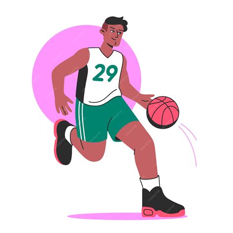 농구 개념 일러스트레이션 무료 벡터