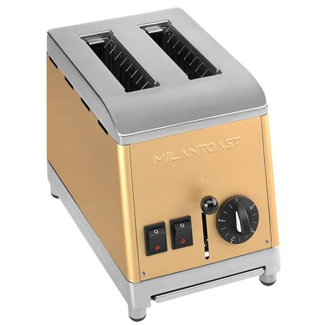 2 Slice Toaster Gold Milantoast