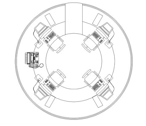 Office Table Cad Furniture Detail Layout Dwg File Office Table