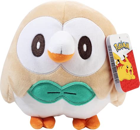 Pokémon Legends Arceus Rowlet 8 Plush Stuffed Animal Toy Officially