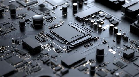 Exploring The Intricate Details Of A Microchip On A Circuit Board