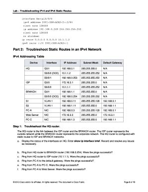 Troubleshooting Ipv And Ipv Static Routes Fill Online Printable Fillable Blank PdfFiller