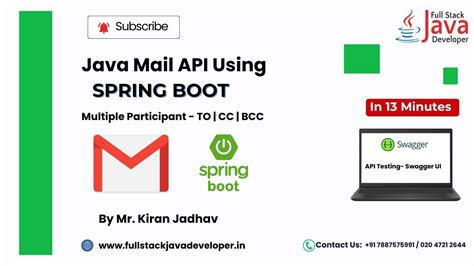 Sending Emails With To Cc And Bcc In Spring Boot Java Mail Api Learn With Mr Kiran Jadhav