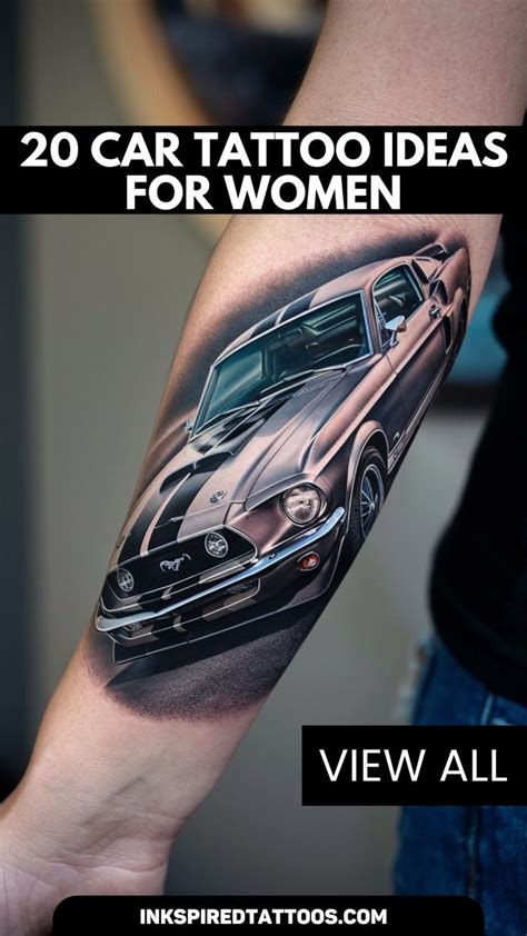 20 Custom Car Tattoo Designs For Women Who Know Their Rides Hot Rod