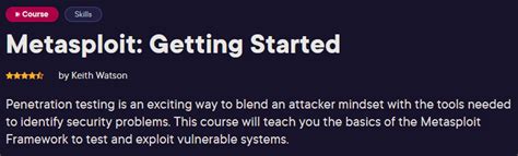 Metasploit Getting Started Pluralsight Keith Watson Pluralsight Free Download Borrow