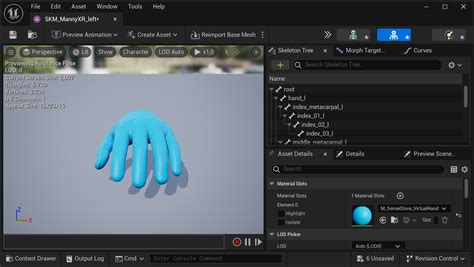 Setup The Virtual Hand Meshes The Senseglove Unreal Engine Handbook