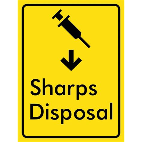 Sharps Disposal Sign Safety Signs