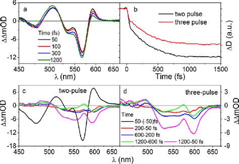 Comparison Of Spectral Evolution In Two And Three Pulse Experiments Download Scientific Diagram